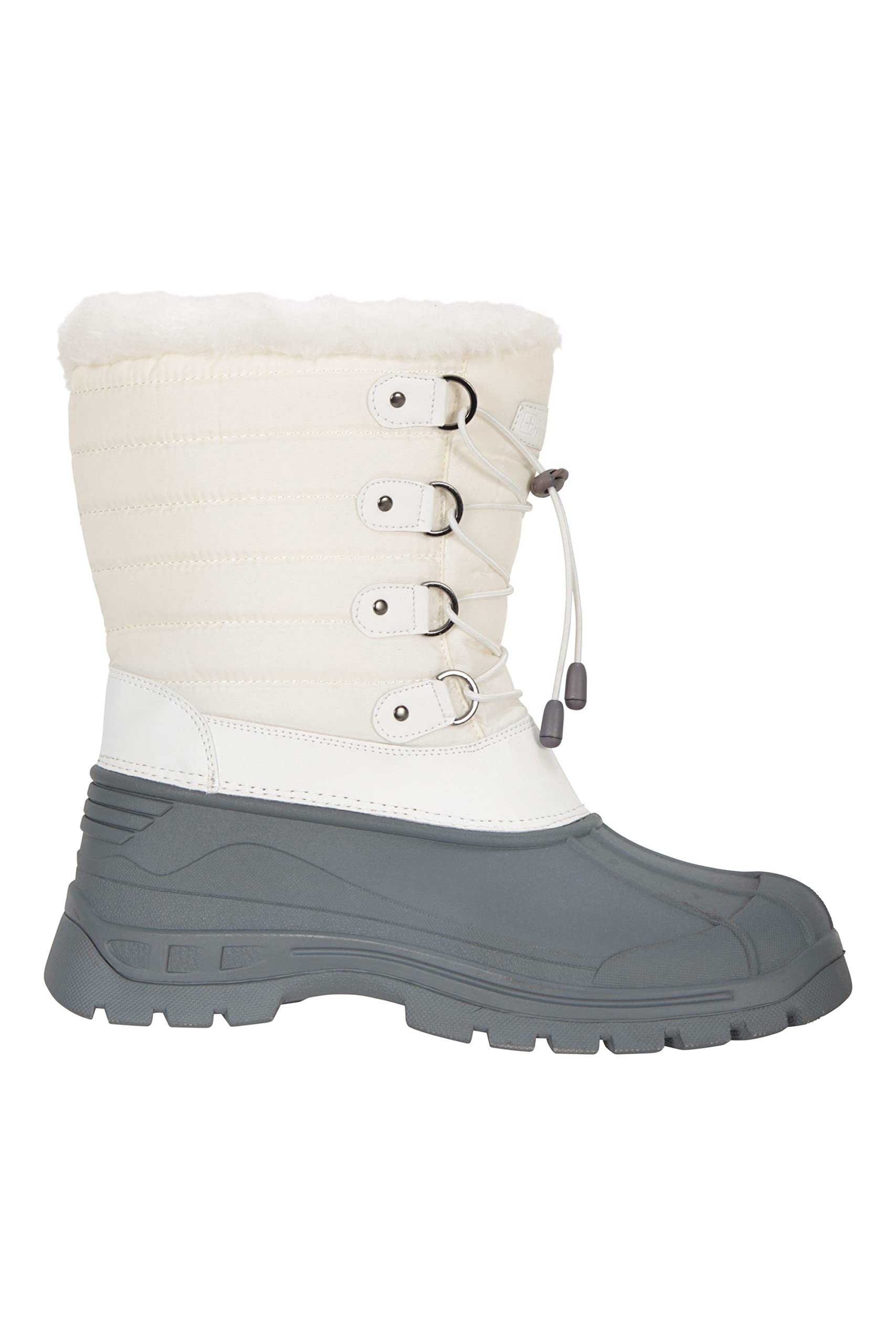 Mountain Warehouse Whistler Womens Snow Boots - Ladies Winter Shoes White Womens Shoe Size 6 US