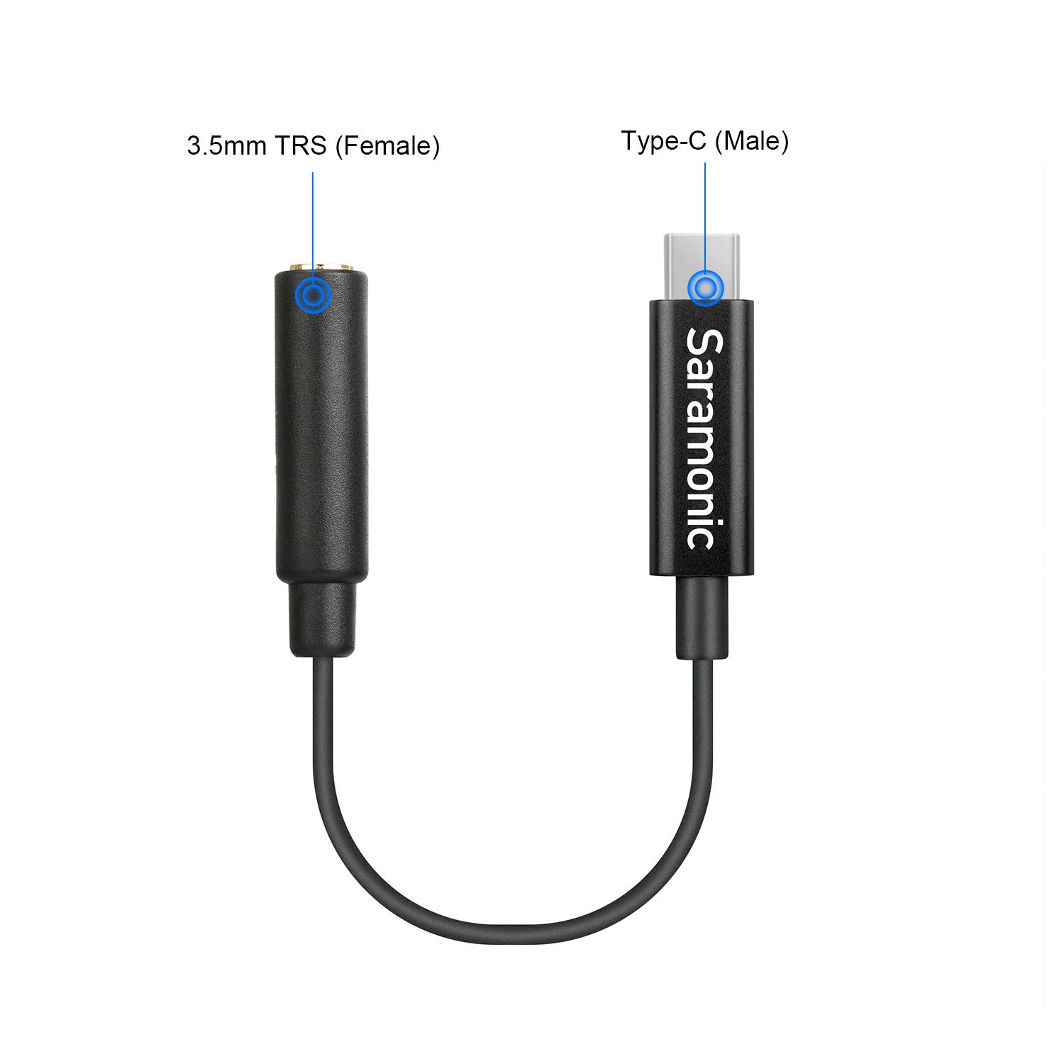Saramonic DJI Osmo Pocket Microphone External Sound Adapter USB Type-C to 3.5mm TRS External Microphone and Audio Adapter is the Perfect Microphone Adapter for Your DJI Osmo Pocket Accessories kit