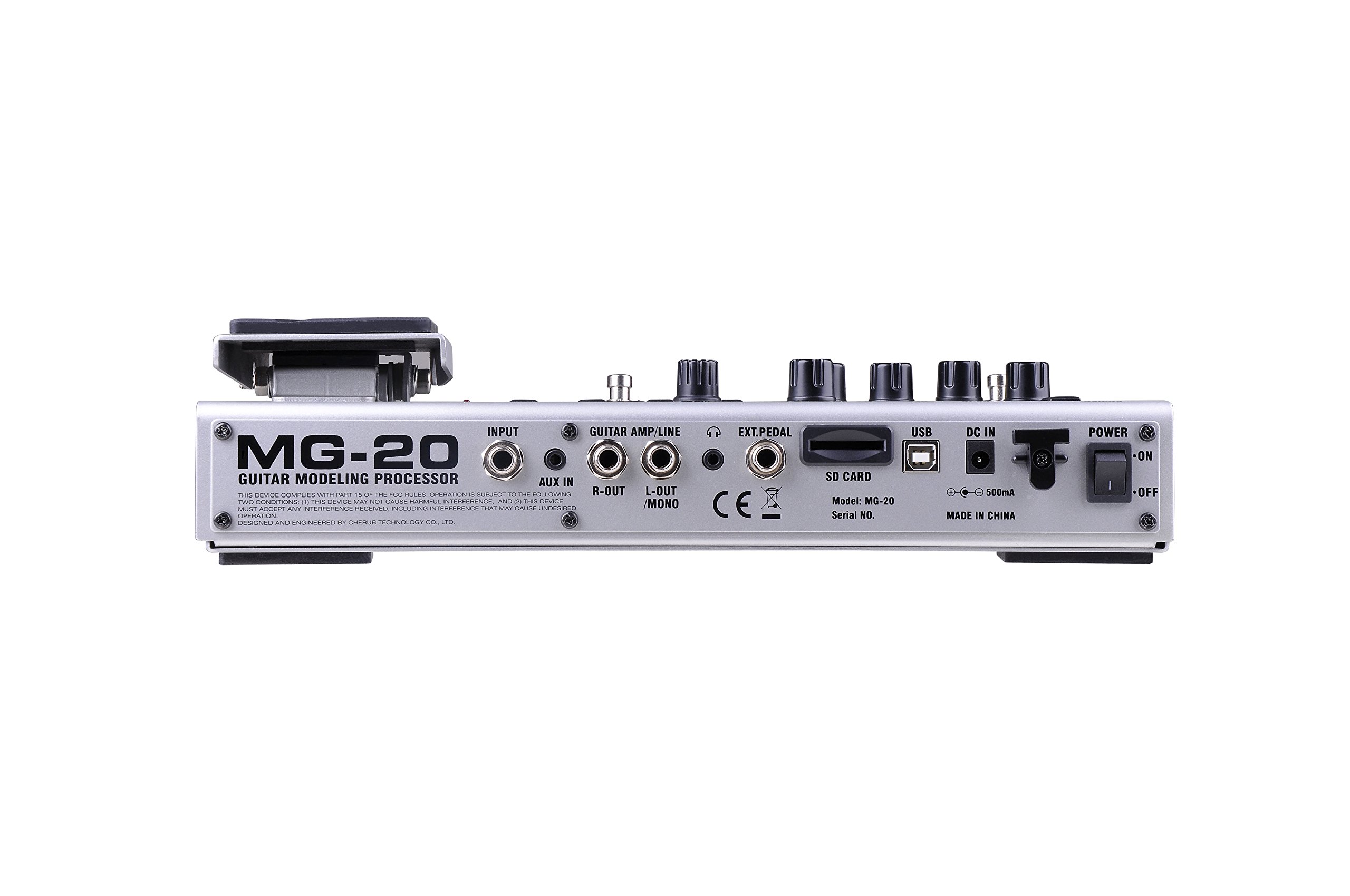 Nux MG-20 Electric Modeling Guitar Multi-Effects Floor Guitar Effects with Drum Machine and Looper Function.