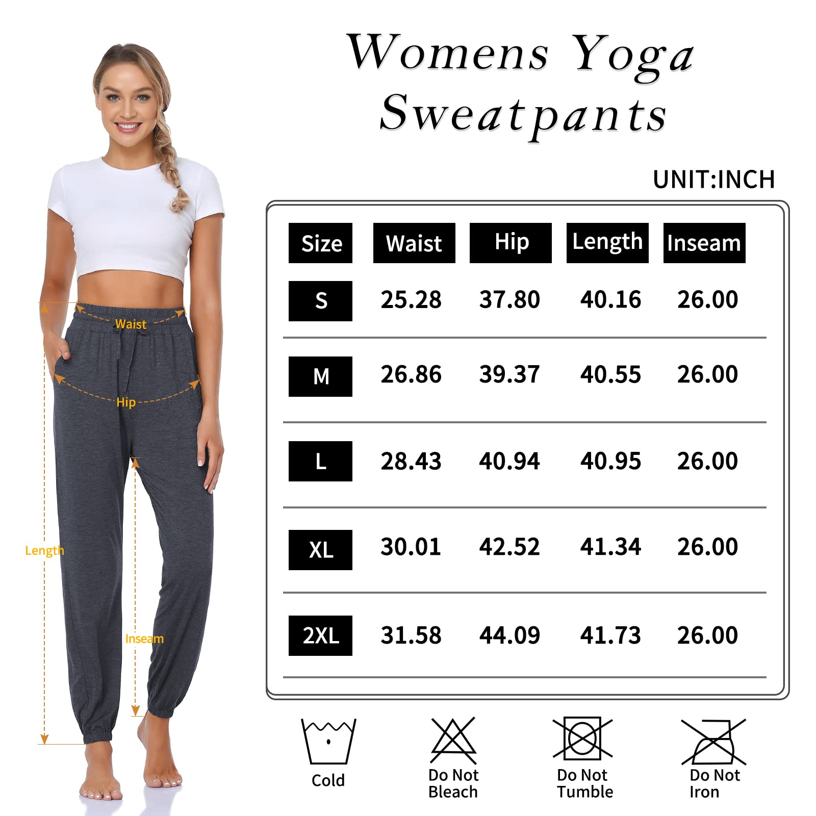 Women's High Waisted Yoga Sweatpants Athletic Casual Pants Soft Lightweight Joggers Comfy Lounge Drawstring Workout Ladies Sweat Pants S Grey