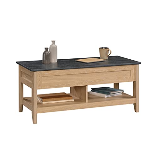 Sauder August Hill Lift-top Coffee Table, L: 43.15" x W: 19.45" x H: 18.82", Dover Oak Finish