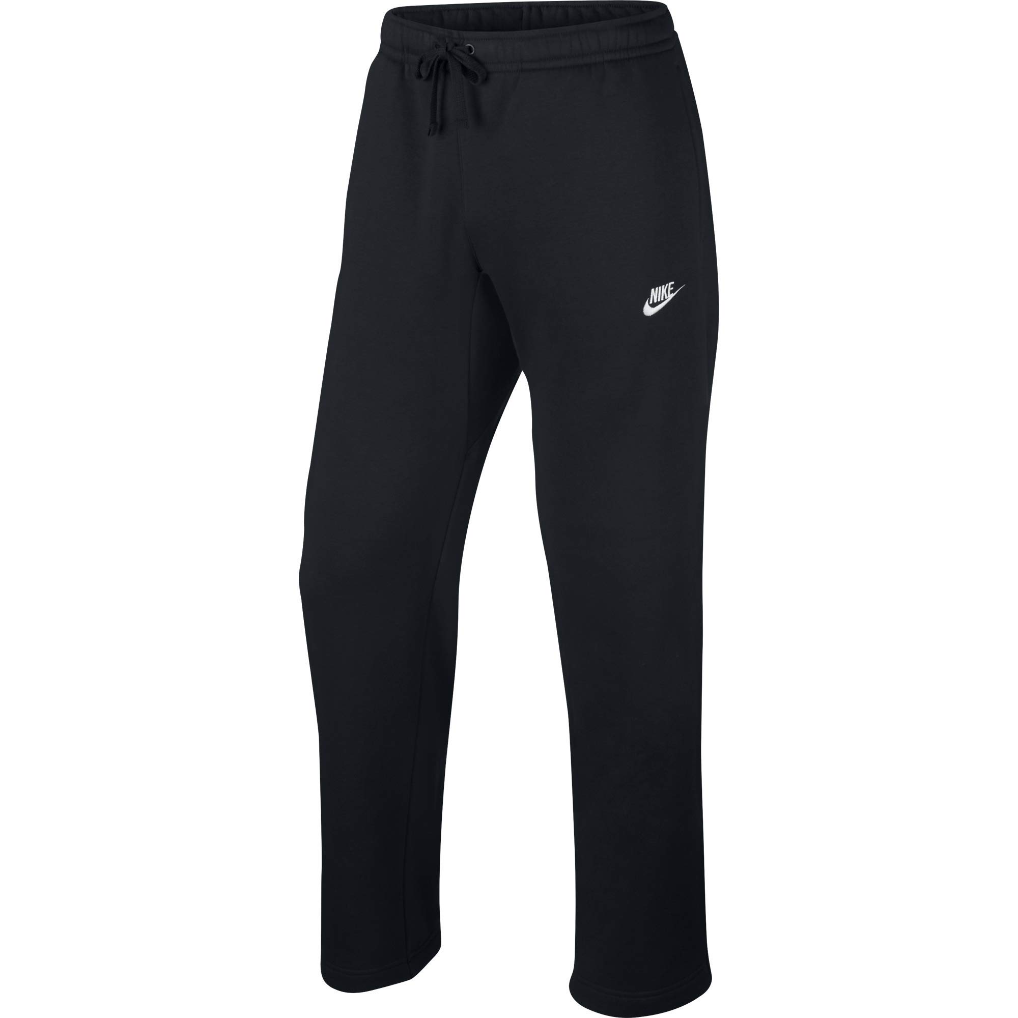 Nike Men's Sportswear Open Hem Club Pants, Obsidian/White, Large