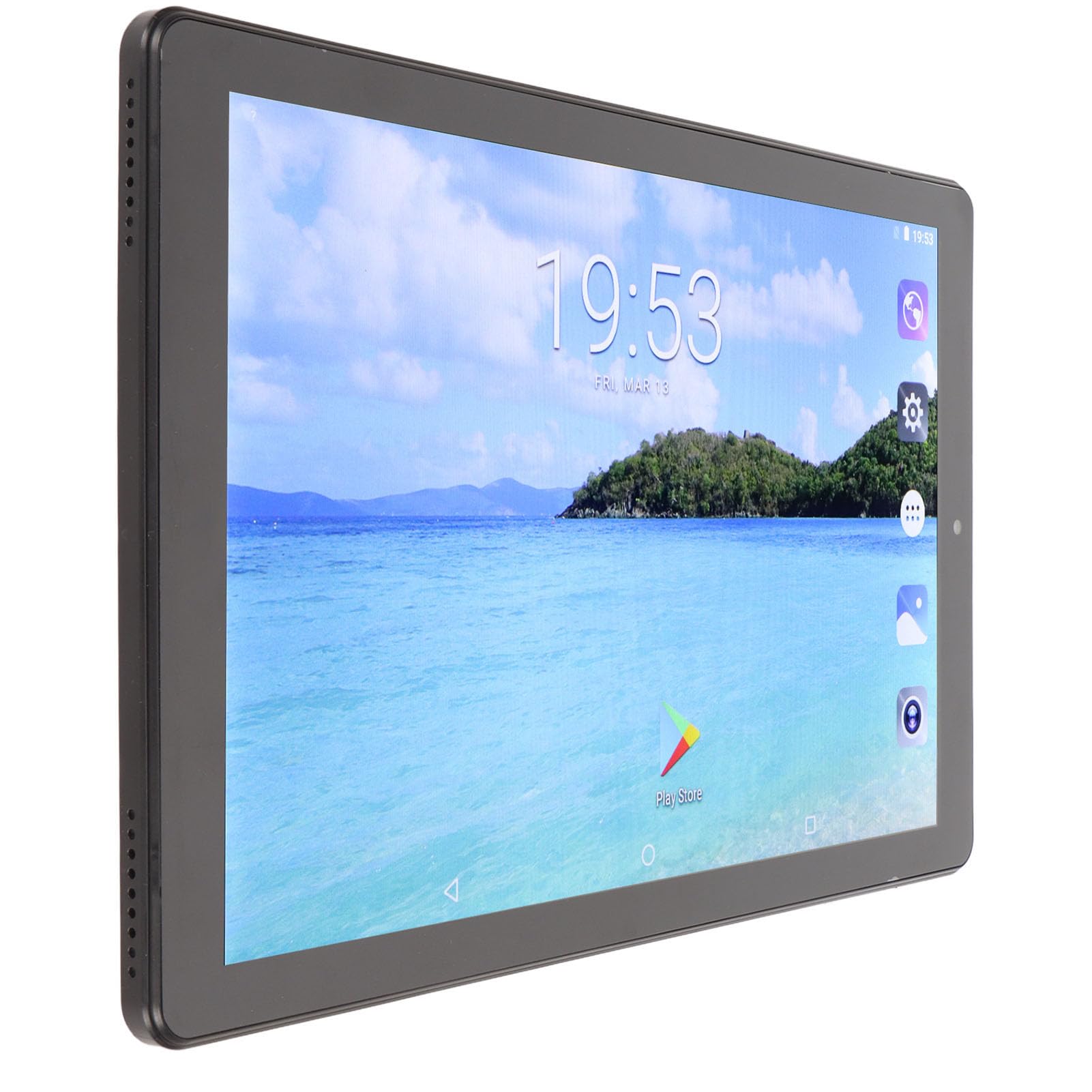 SHYEKYO Tablet Keyboard Set, 8 Core RAM 4GB ROM 64GB US Plug 100‑240V 10.1in 8MP 16MP Dual Camera Tablet 5G WiFi for Leisure (US Plug)