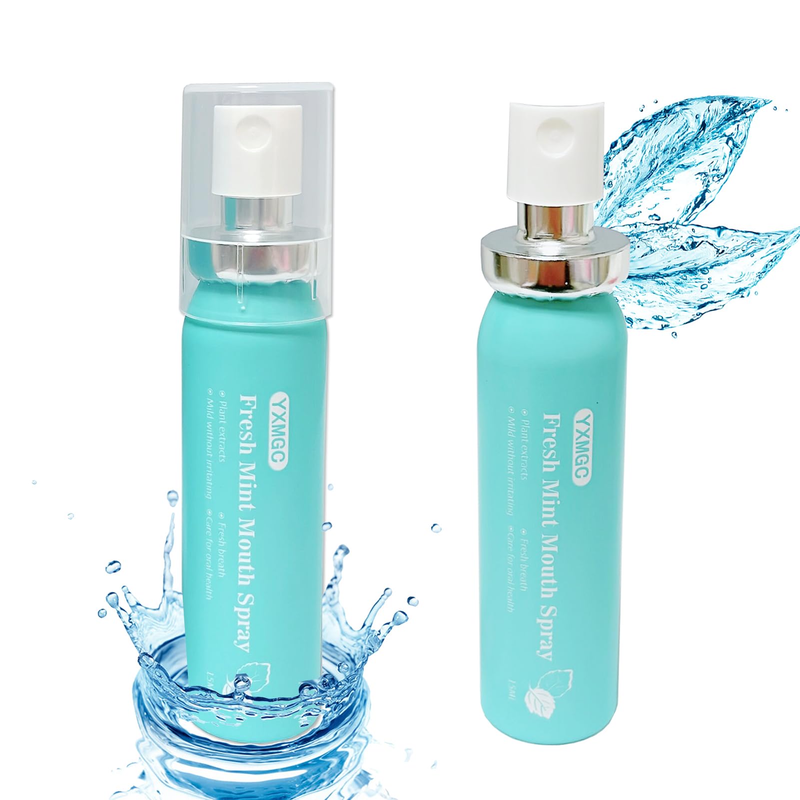 YXMGC Breath Spray for Bad Breath Mouth Spray Breath Freshener Oral Breath Spray Mint Dry Mouth Spray Xylitol with Surprise Gifts 0.52 Ounce (Pack of 2)