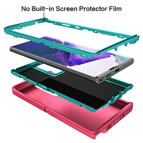 MXX Galaxy Note 20 Ultra Heavy Duty Case - 3 Layer Shockproof Protection (Pink/Light Blue)