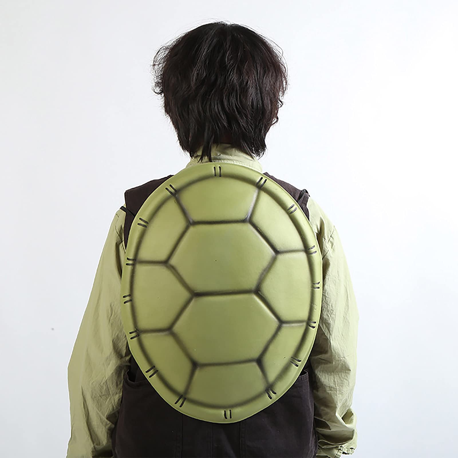 MSUIINT 2 Pack Turtle Shell Costume EVA Novelty Turtle Shell Backpack, Simulation Tortoise Shell Party Carnival Prop, Halloween Cosplay Costume Party Accessory, Halloween Dress Up Costume Accessories