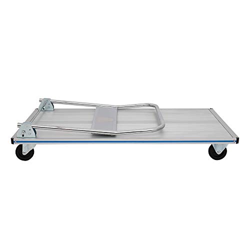 XYYSSM,Push Cart Moving Platform Hand Truck, Foldable for Easy Storage and 360 Degree Swivel Wheels with 700lb Weight Capacity