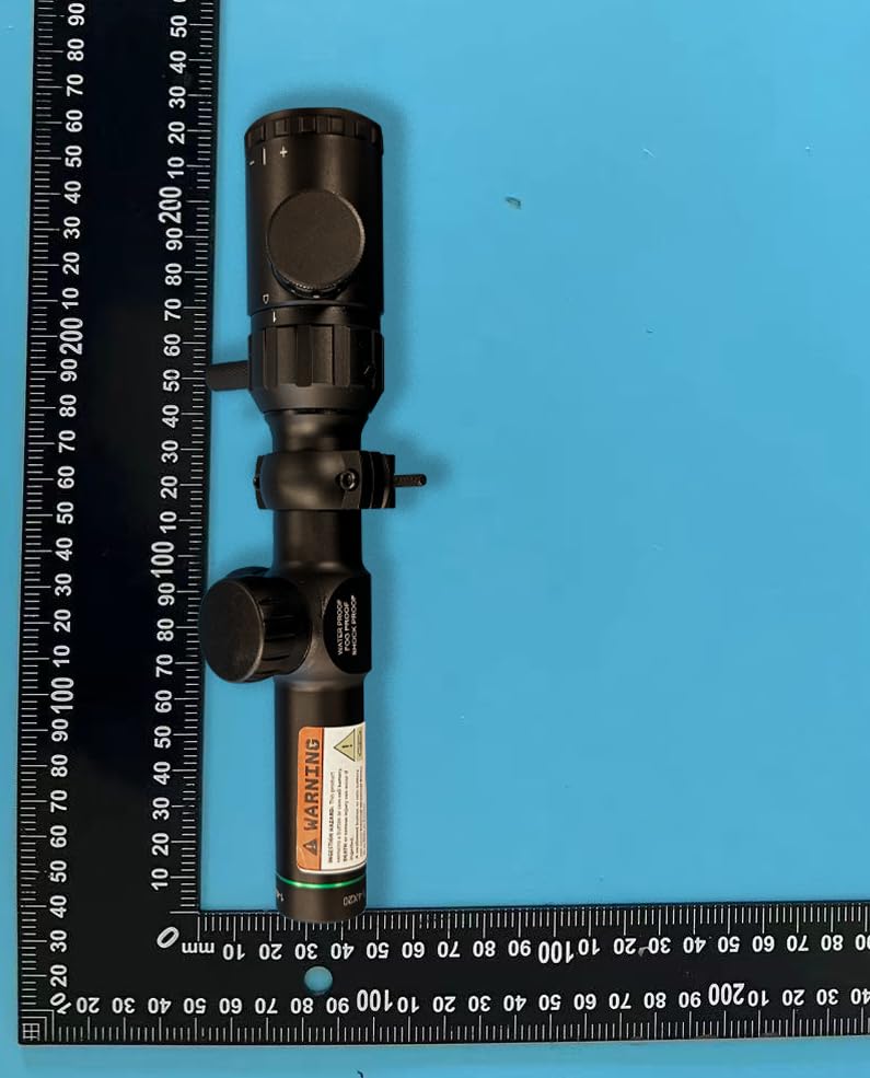 Monstrum 1-4x20 Rifle Scope with Rangefinder Reticle and Medium Profile Scope Rings | Black