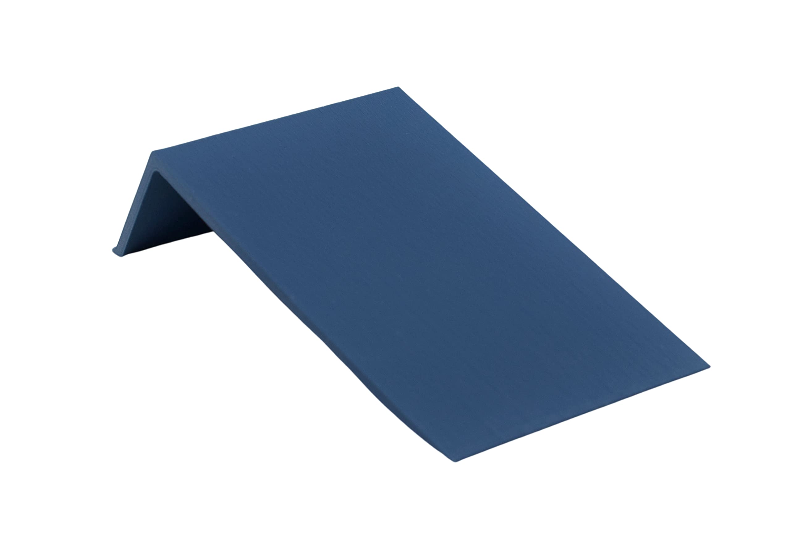 Teak Tuning Fingerboard Poly Low-Rise Kicker Ramp - 6" Long, 3" Wide, 1.5" Tall - Fingerboard Obstacle in Blue Steel Colorway