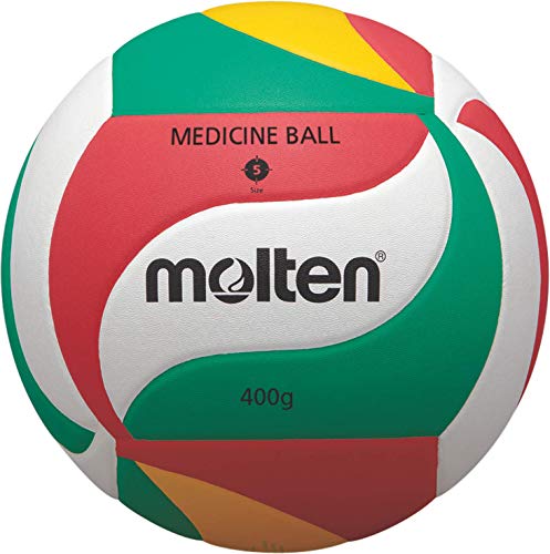 Molten Unisex Adult Training Volleyball Ball Gr. 5 Ball - White/Green/red/Yellow, 5