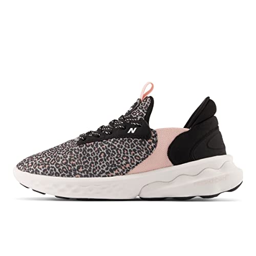 New Balance Women's Fresh Foam Roav Elite V1 Running Shoe, Black/Pink Haze, 7 Wide