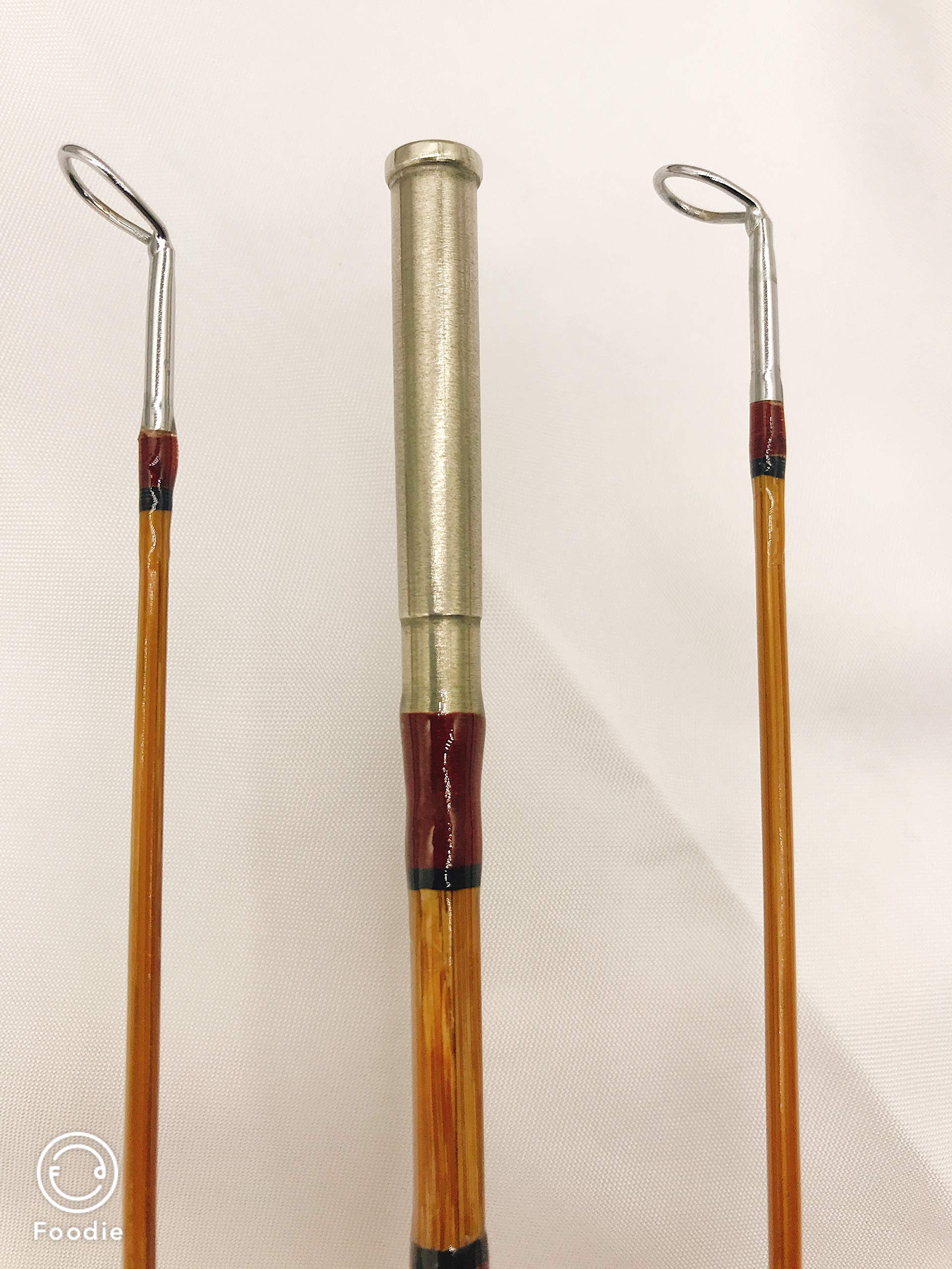 New Bamboo Fly Rod 7'6" for #5 Line Wt,2 Piece with 2 Tips.