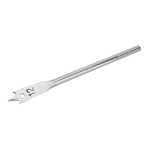 YWBL-WH Drill Bit, Spade, 4Pcs 12mm Spade Drill Bit Set Paddle Flat Bits High‑Carbon Steel Woodworking Hand Tools Hardware, Hole Saw