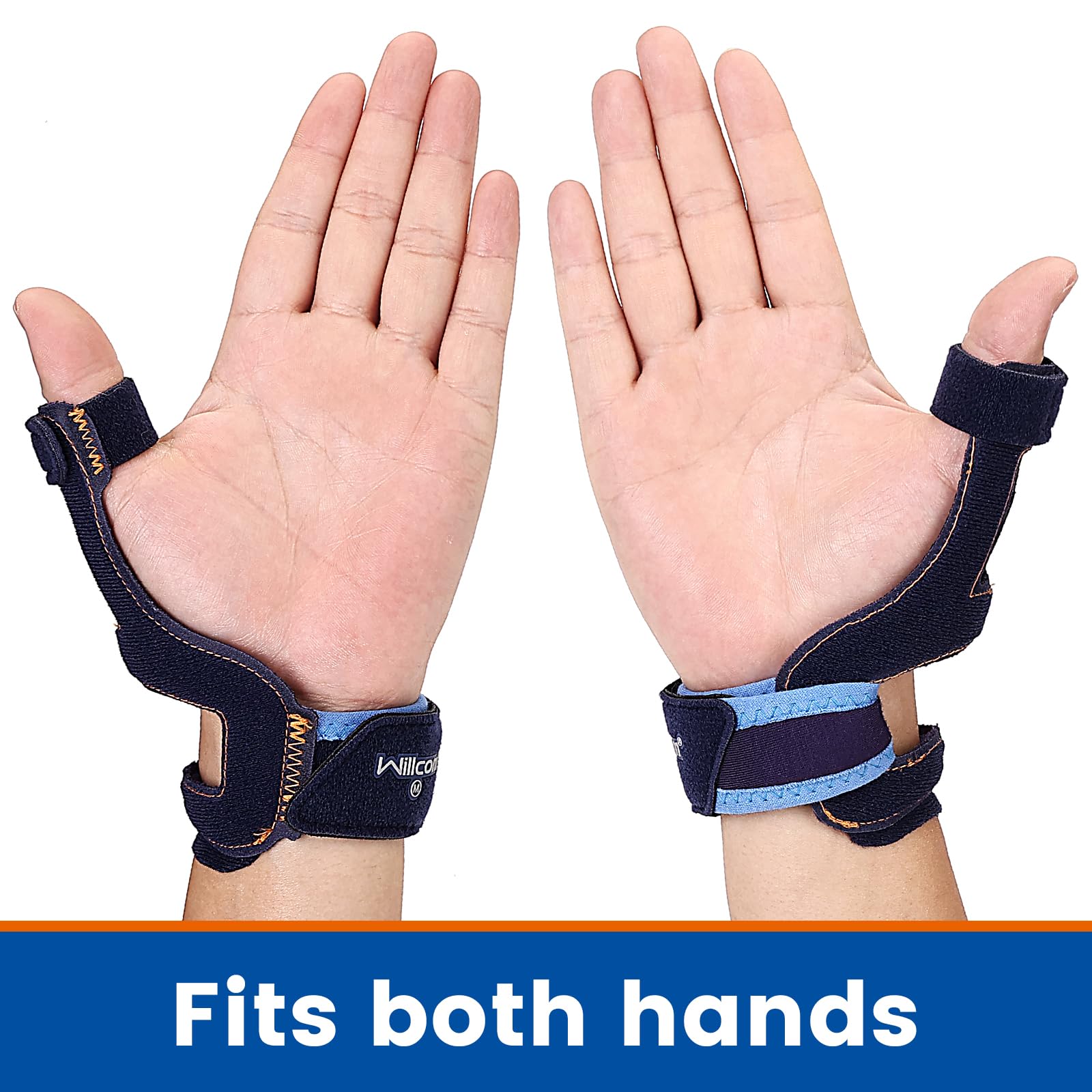 Willcom Ventilated Thumb Brace for Arthritis Pain Relief, Without Limiting Hand Function, Spica Splint for Tendonitis, Trigger Finger for Men Women(Medium,6.3-7.3 inch)