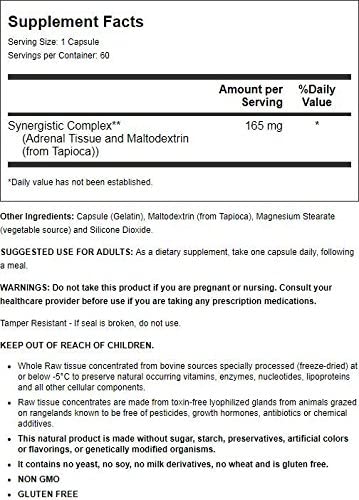 Natural Sources All Adrenal Capsules, 60 Count