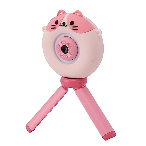 Portable Digital Camera Toy 8X Digital Zoom Cute Protective Case for Kids Selfie Camera for Birthday Gift (Pink)