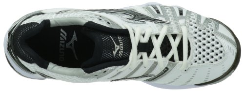 Mizuno Women's Wave Tornado 8 Volleyball Shoe,White/Black,11.5 M US