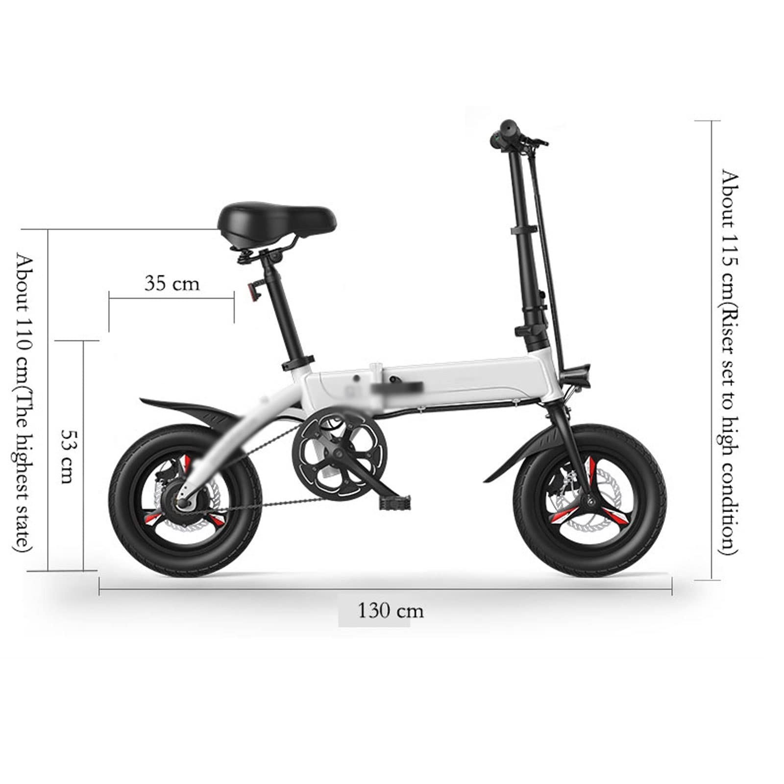 Wonzoneddzxc Electric Bicycles Electric Bicycle Lithium Electric Oil Step Small Ultralight Battery Bike Eleictric Moped Applicable People