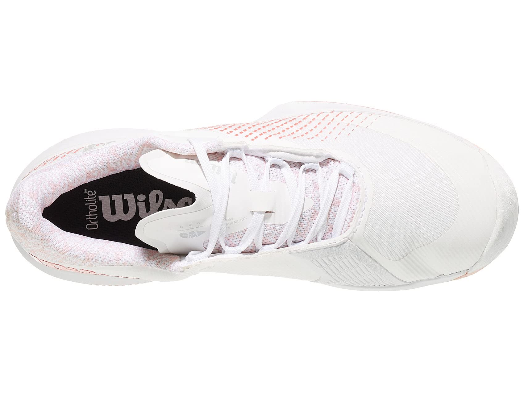 WILSON KAOS Swift 1.5 White/White/Tropical Peach 9 B (M)