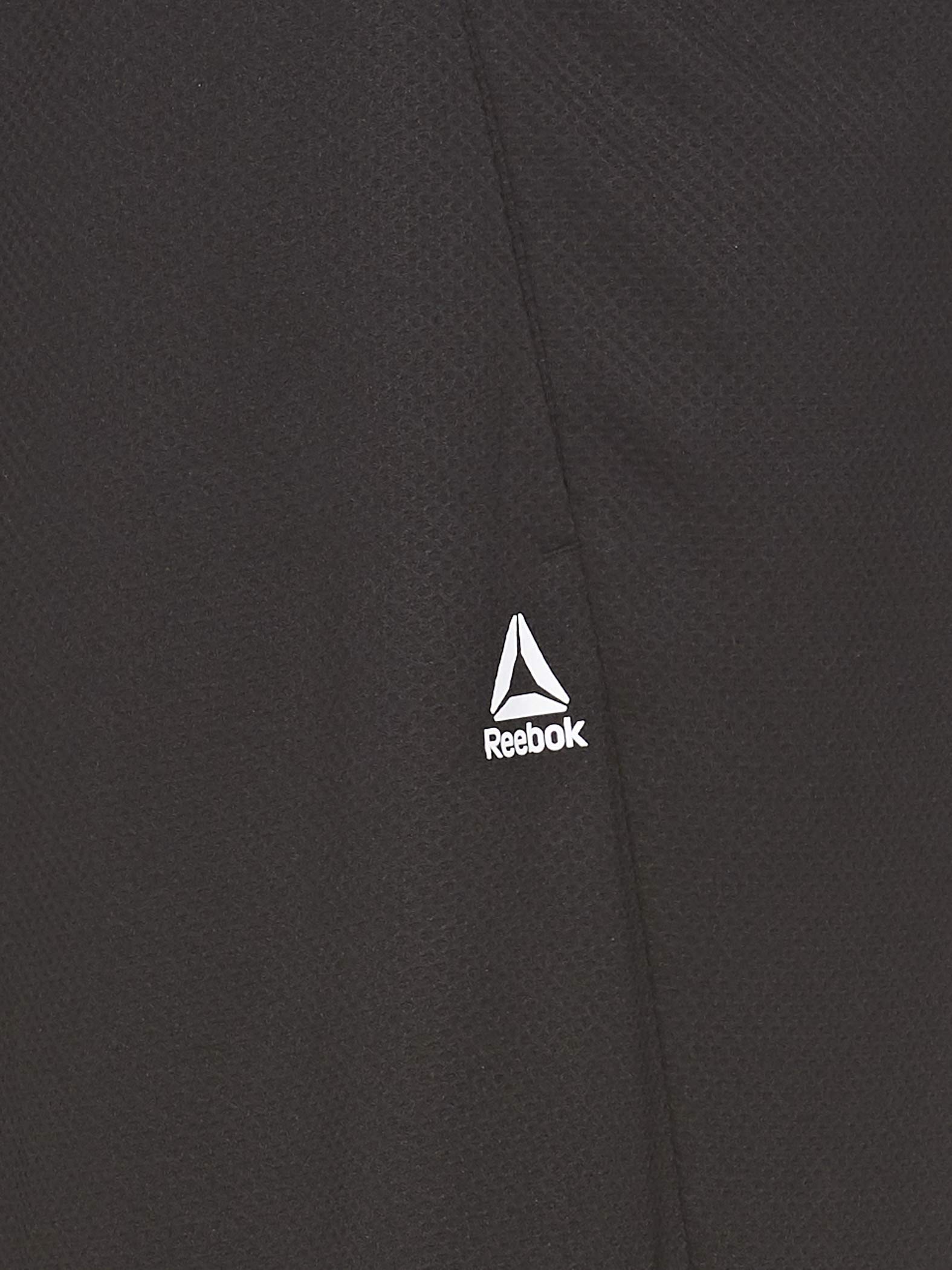 Reebok Men's Mesh Basketball Gym & Running Shorts w/Elastic Drawstring Waistband & Pockets - Open Shot Black, Large