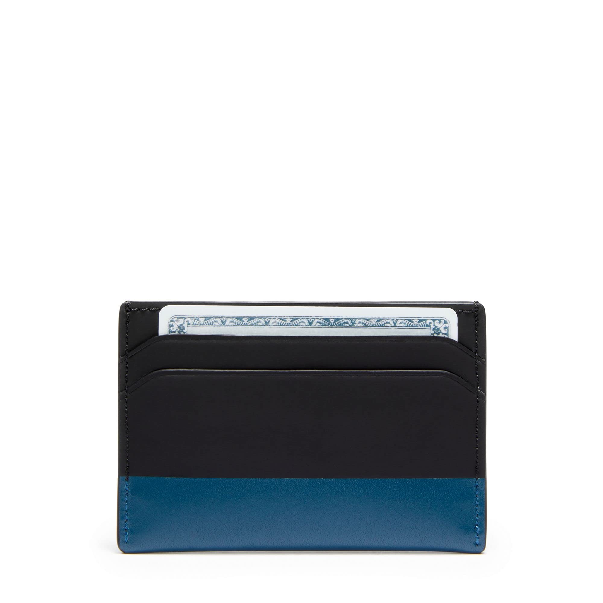 TUMI - Nassau Slim Card Case Wallet for Men - Turquoise/Black