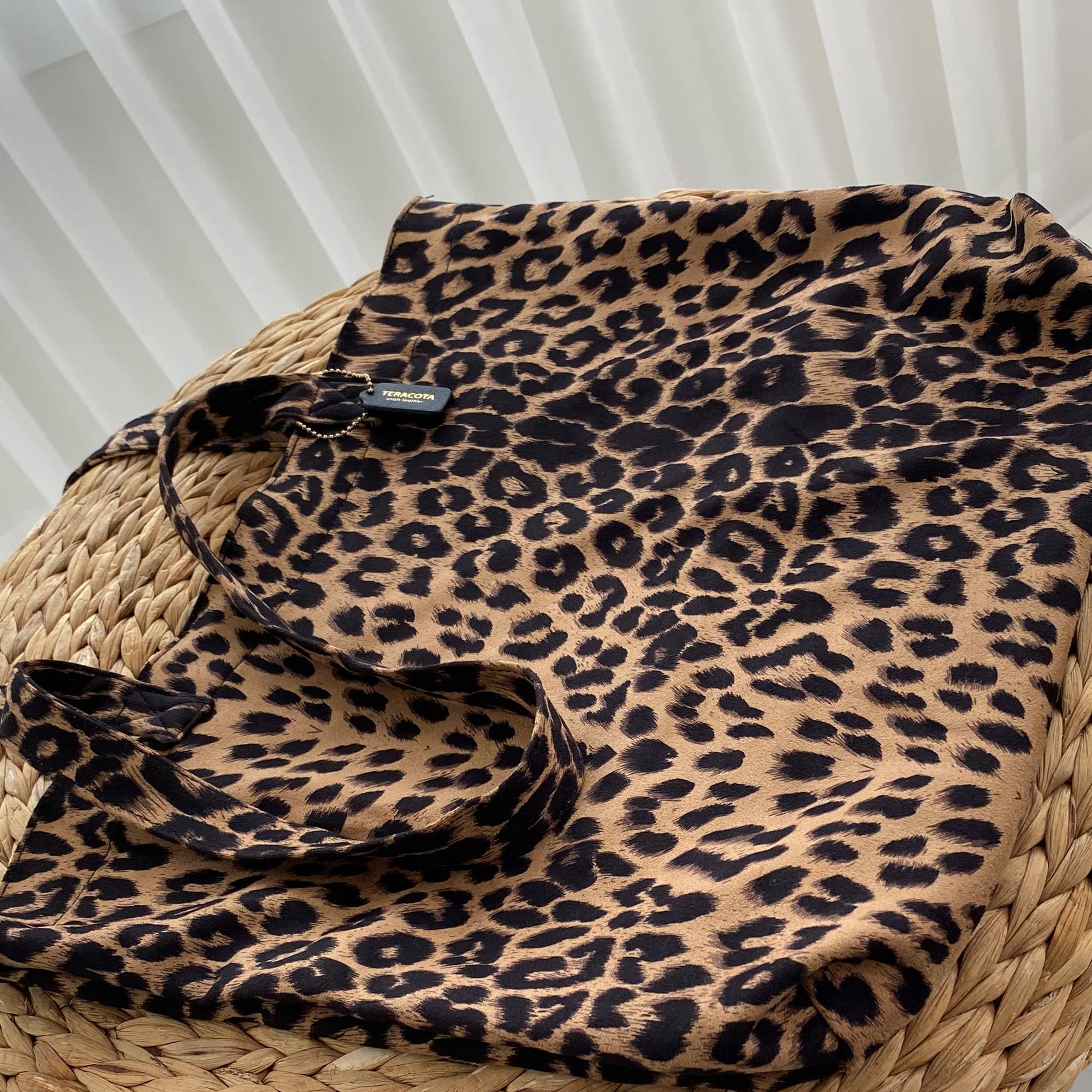 TERACOTA Leopard Shoulder Bag Soft Large Tote Purse Handbag Travel Satchel for Women