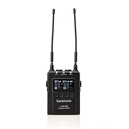 Saramonic Advanced 2-Person Wireless UHF Lavalier System with Dual Camera-Mount Receiver, Premium DK3A Lavaliers, Li-Ion Power, Hard Case & More (UwMic9S Kit 2),UWMIC9S-KIT2,Black