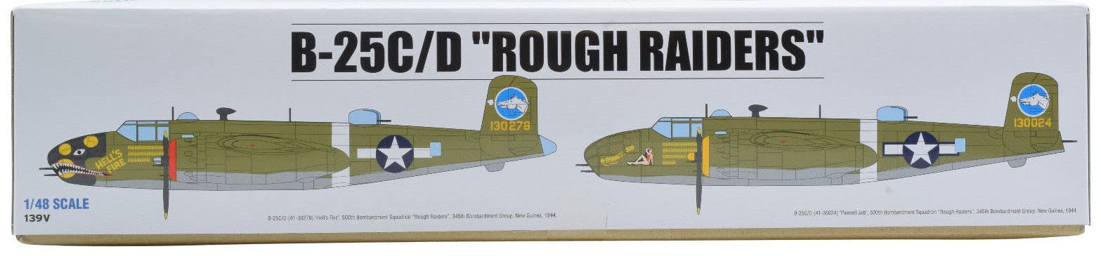 Premium Hobbies B-25C/D Rough Raiders 1:48 Plastic Model Airplane Kit 139V