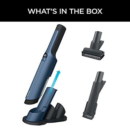 Shark WV401BL Cordless Hand Vacuum WANDVAC, Ultra-Lightweight and Portable with Powerful Suction and Tools for Pets, Designed for Car and Home, Blue