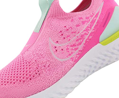 Nike Women's Epic Phantom React Flyknit Running Shoes (7, Pink/White)