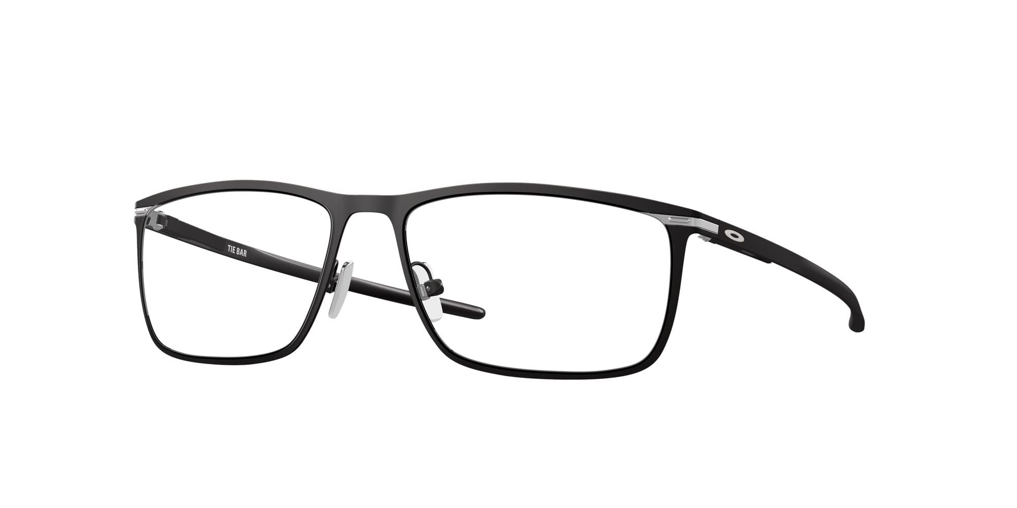 Oakley Men's Ox5138 Tie Bar Rectangular Prescription Eyeglass Frames, Satin Black on Copper/Demo Lens, 55 mm