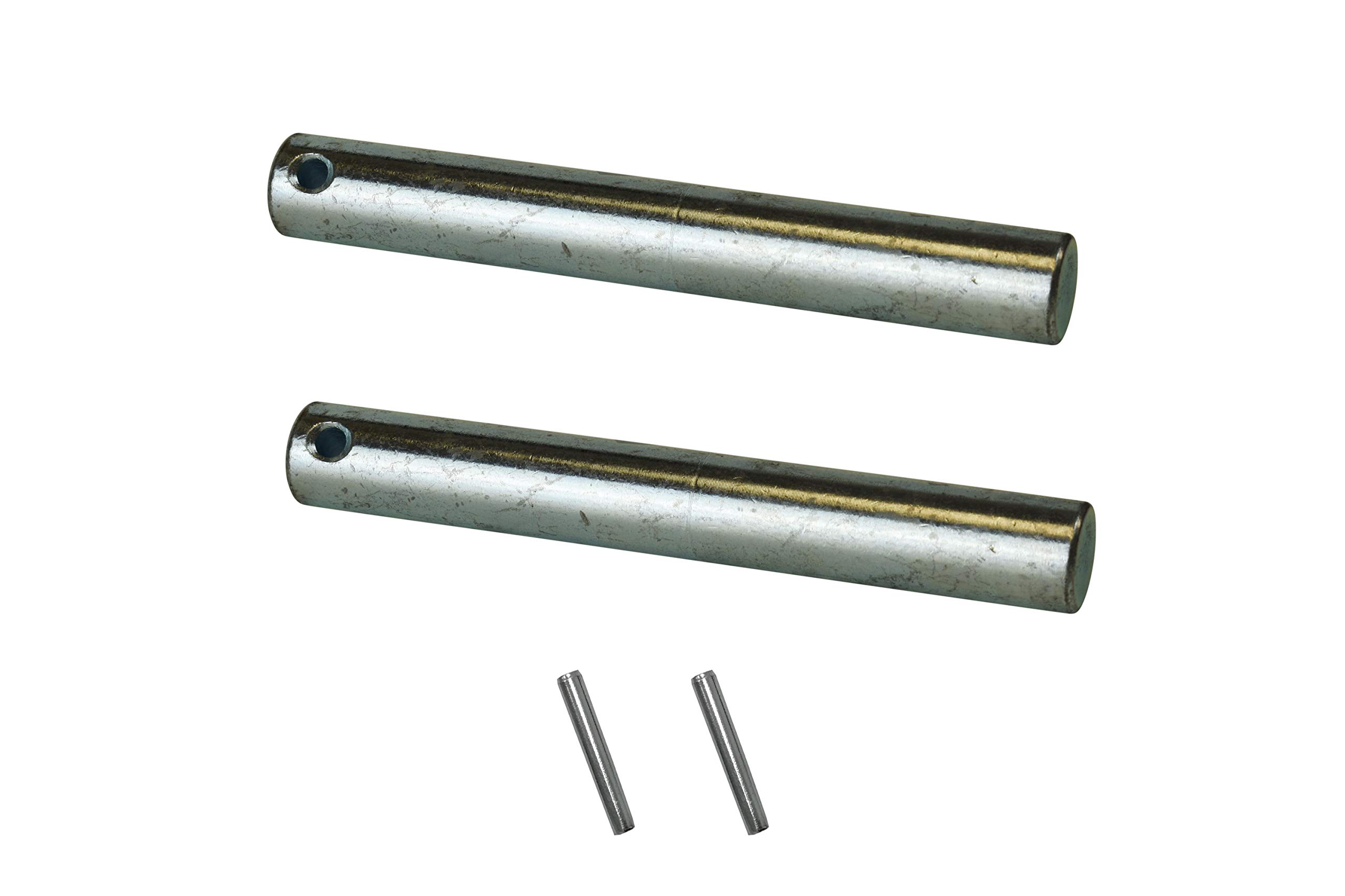 Pallet Jack/Truck Load Wheels Set with Axles and Entry Exit Roller (4 pcs) 2.75" x 3.75" with Bearings ID 20mm Poly Tread Red