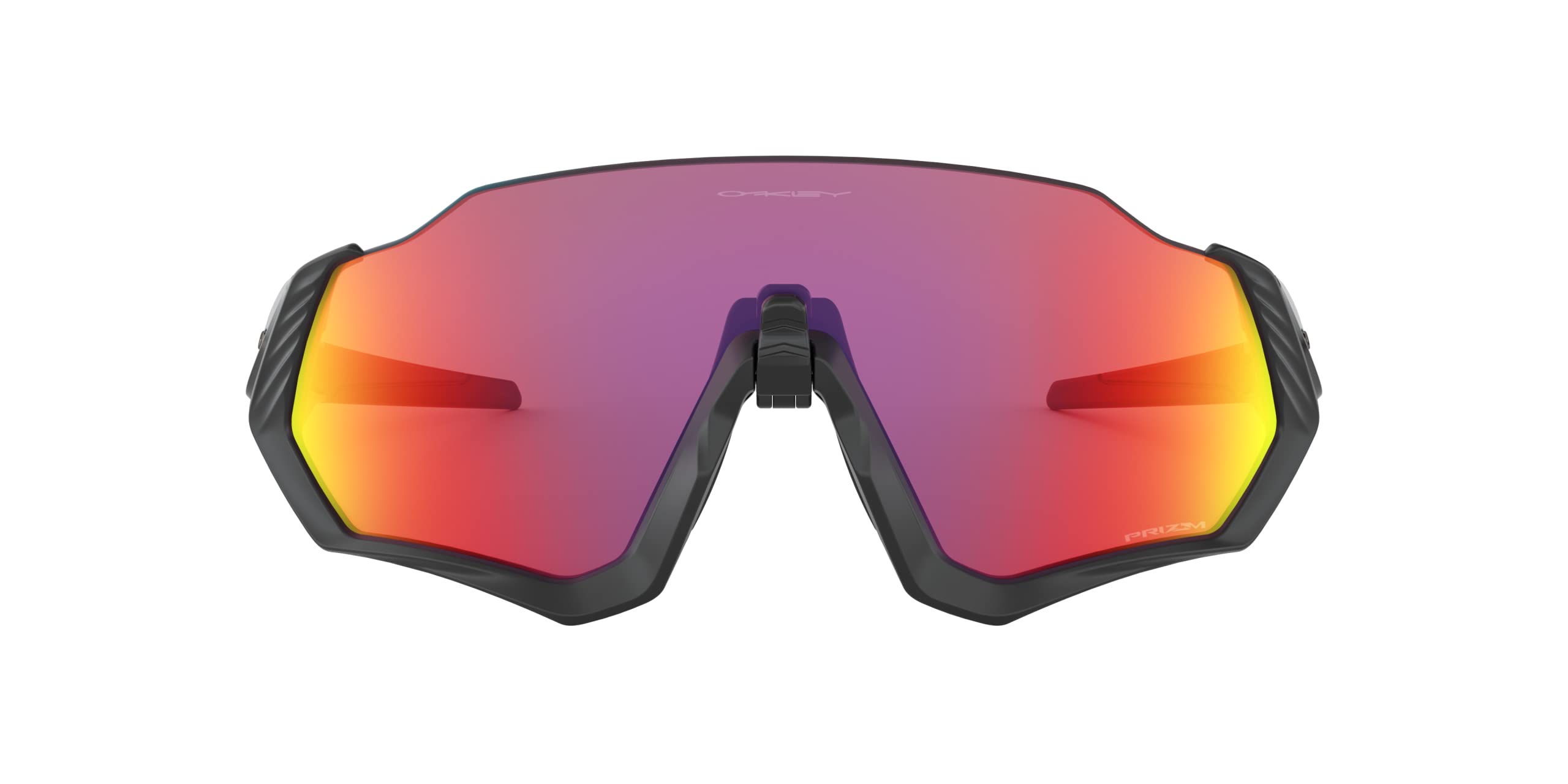Oakley Men's Oo9401 Flight Jacket Rectangular Sunglasses, Matte Black/Prizm Road, 37 mm