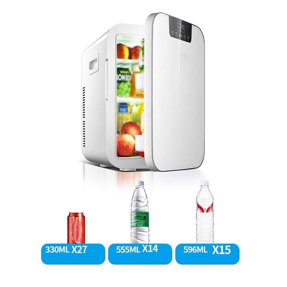N/A Portable Compact Personal Fridge Cools & Heats Great for Bedroom Office Car Dorm Portable Makeup Skincare Fridge