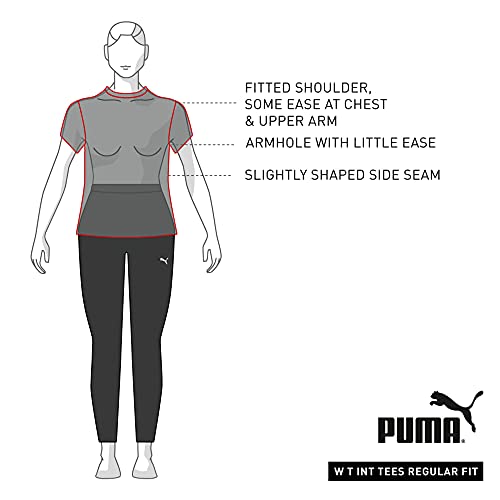 PUMA Women's Essentials Tee, Persian RED Heather, Large