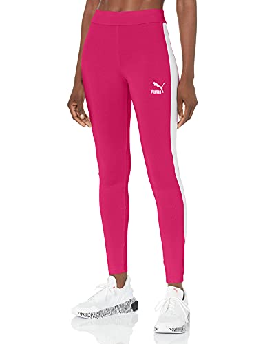PUMA Women's Plus Size Iconic T7 Leggings, Beetroot Purple-City Lights, X-Large