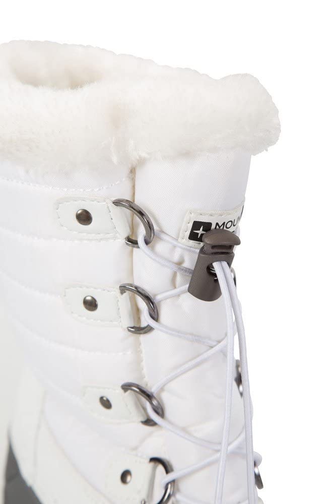 Mountain Warehouse Whistler Womens Snow Boots - Ladies Winter Shoes White Womens Shoe Size 6 US