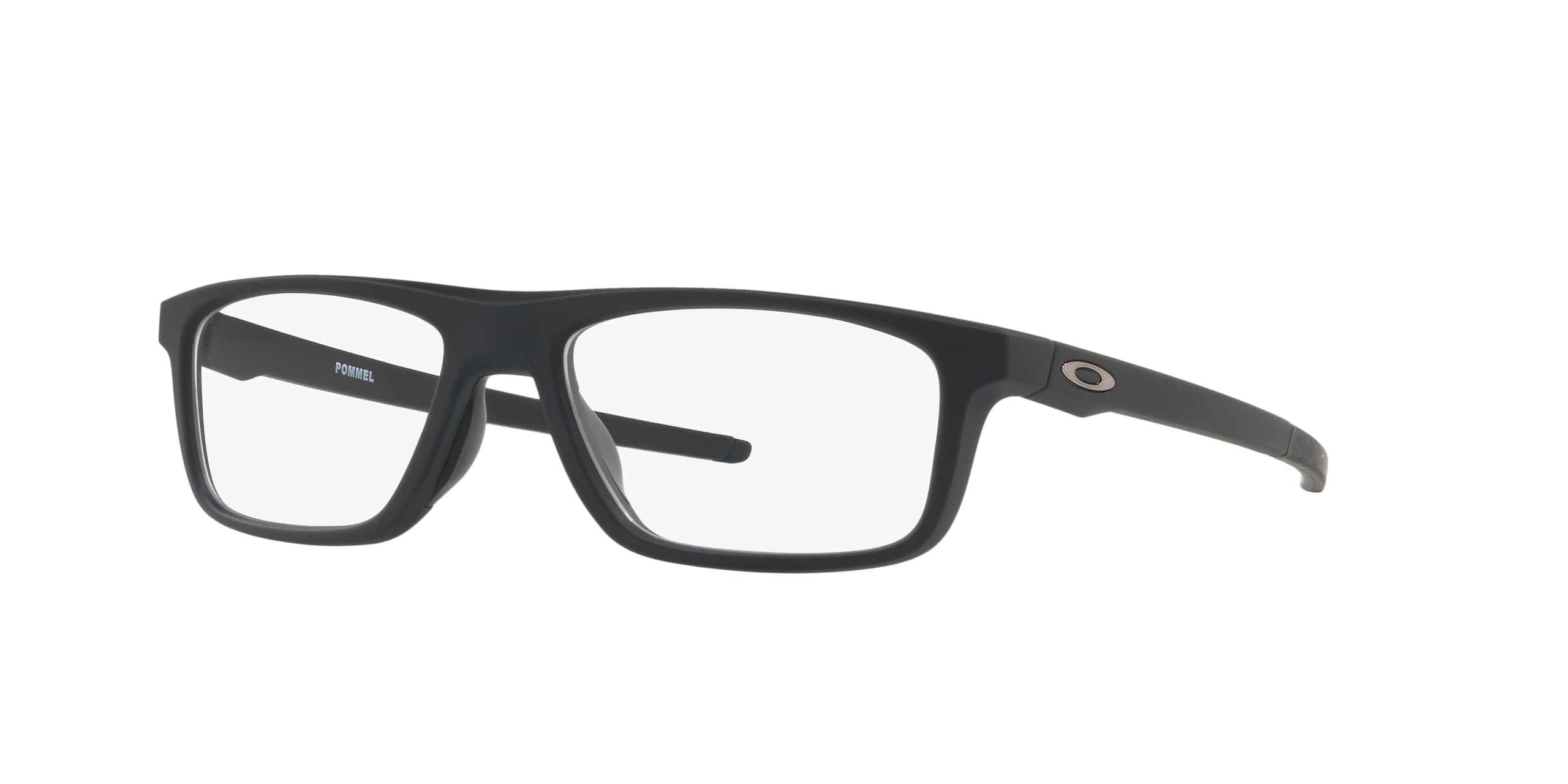 Oakley Men's OX8127 Pommel Rectangular Reading Glasses, Satin Black, 53mm + 1