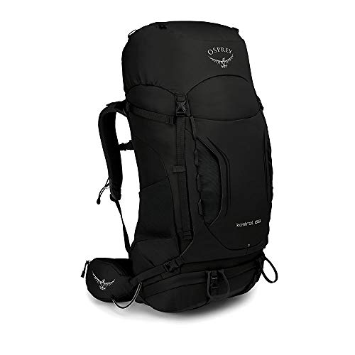 Osprey Kestrel 68L Men's Backpacking Backpack, Black, M/L