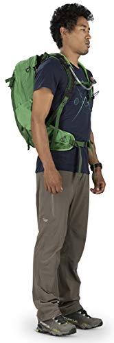 Osprey Manta 24L Men's Hiking Backpack with Hydraulics Reservoir, Green Shade, One Size