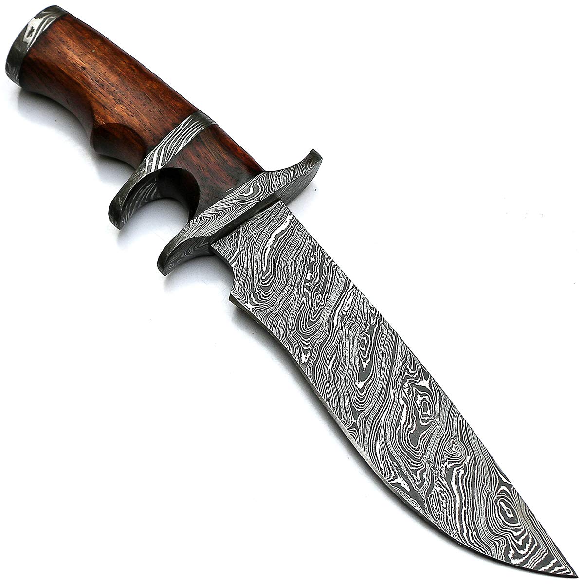 PAL 2000 KNIVES STNG Sub Hilt Handmade Damascus Steel Knife With Sheath 9273