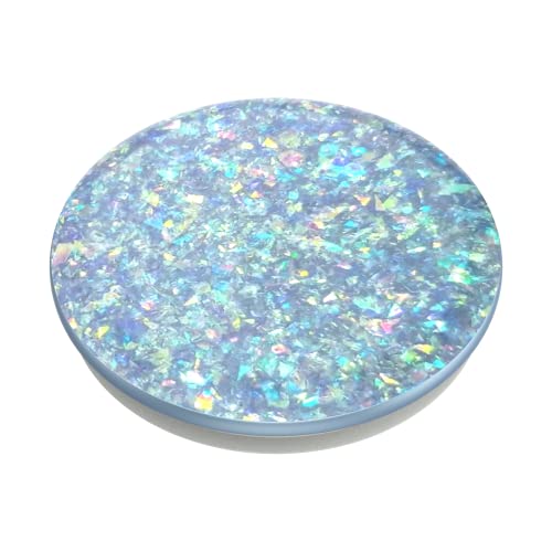 PopSockets Phone Grip with Expanding Kickstand, Glitter PopGrip - Confetti Ice Blue