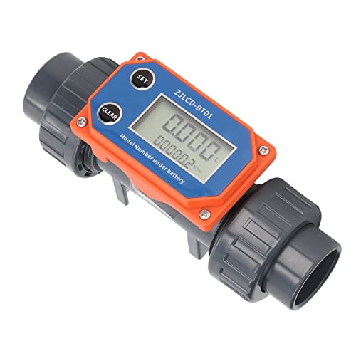 Water Flow Sensor, Digital Display Flowmeter 2.3-3.3V Sensitive Response for Swimming Pool