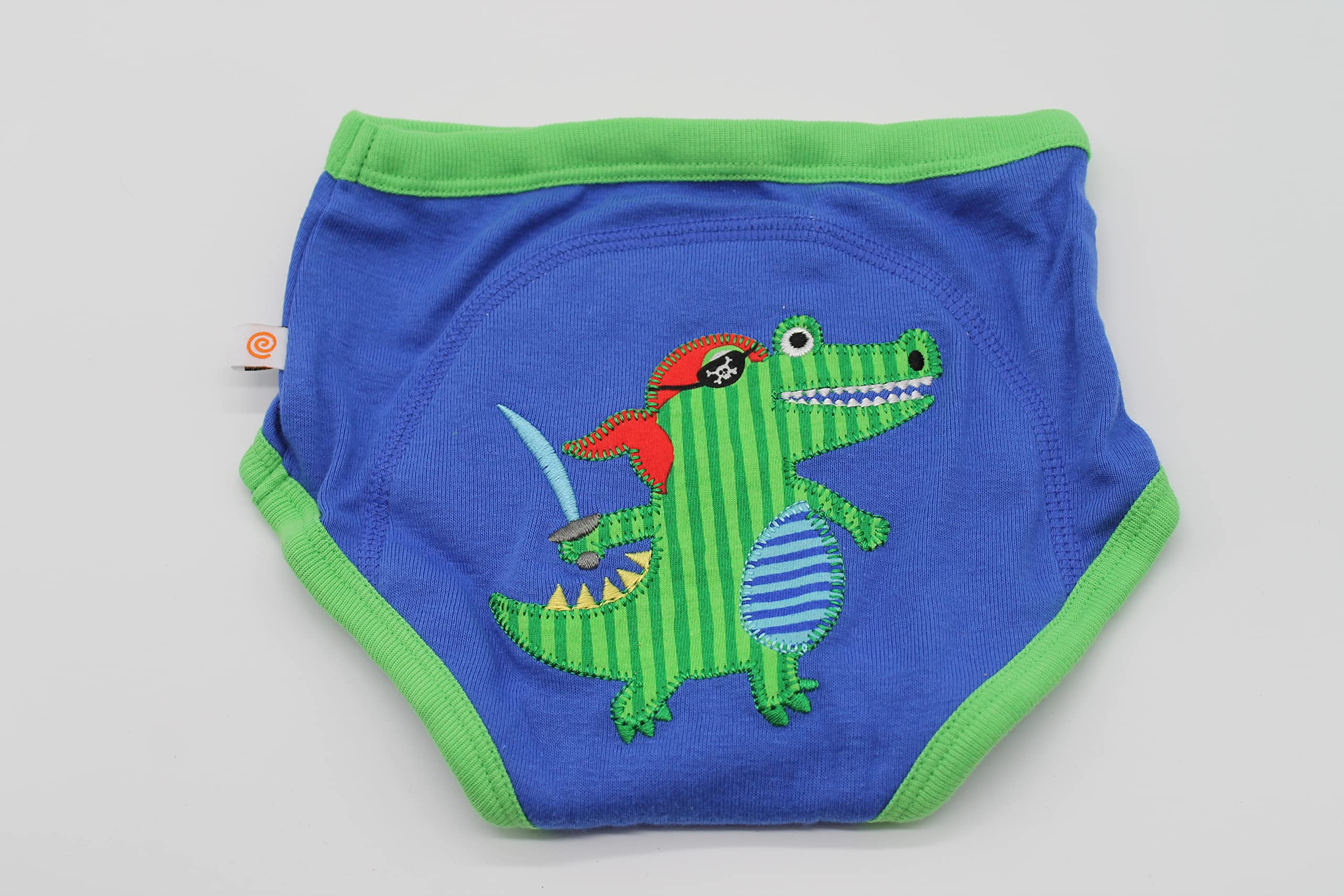 ZOOCCHINI Potty Training Pants Unisex, Organic, Pirate Character, Absorbent, Soft and Comfortable Training Underwear for Boys 2-3Years (Pack of 3)
