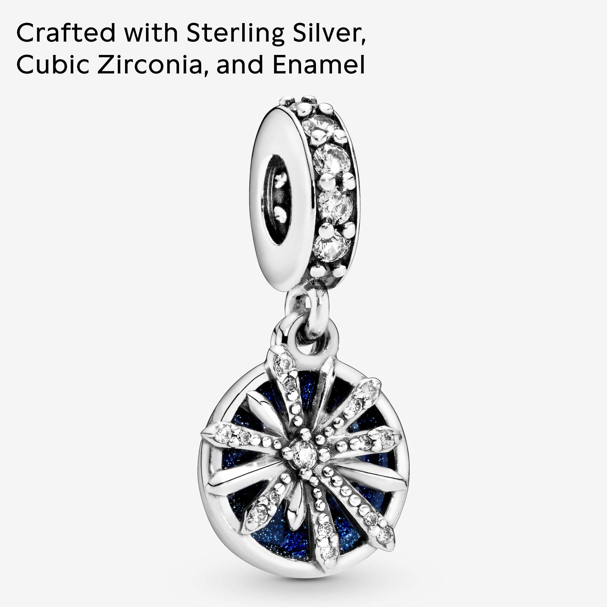 Pandora Jewelry Dazzling Wishes Dangle Cubic Zirconia Charm in Sterling Silver