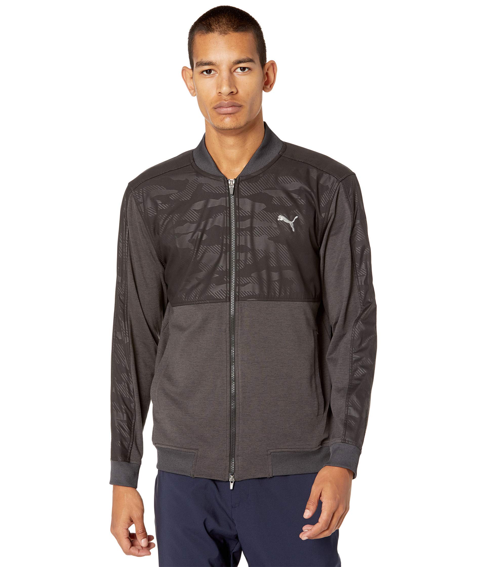 PUMA Golf 2020 Men's Cloudspun Stlth Camo Jacket, PUMA Black, Small