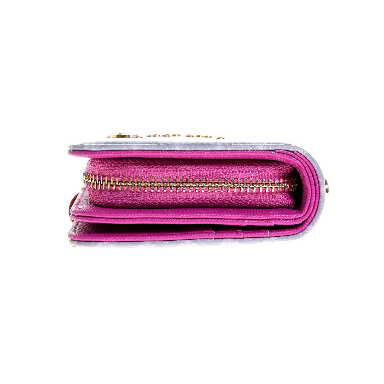 Nicole Lee Color and Style Mini Clutch Wallet with Exclusive Print and Detachable Bracelet Wristlet and RFID Blocking (Ara Loves Morning Coffee)