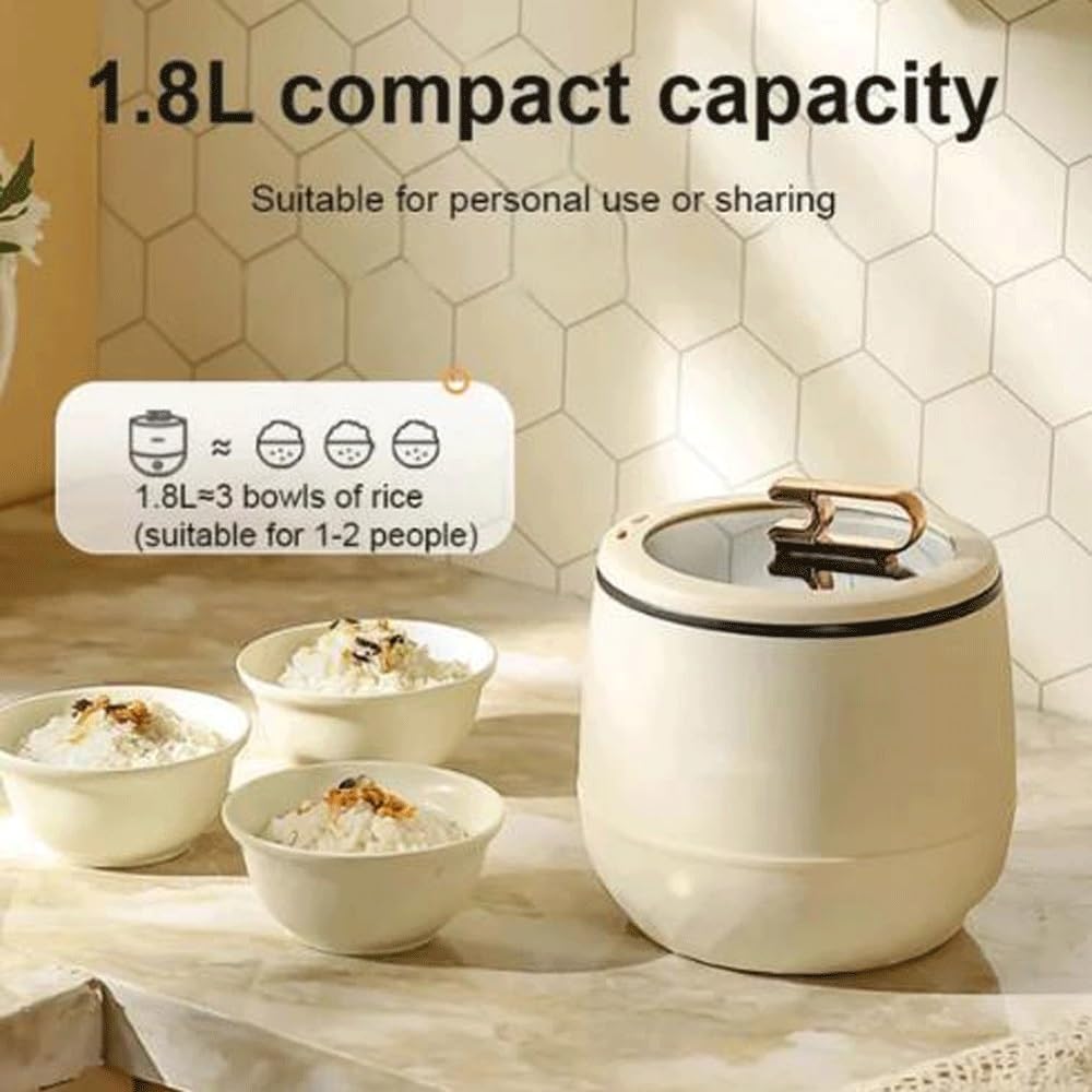 Multifunctional Electric Mini Cooker,electric mini cooker, multifunctional cooker, kitchen appliance, portable cooker, compact design (Size : 3 Count (Pack of 3))