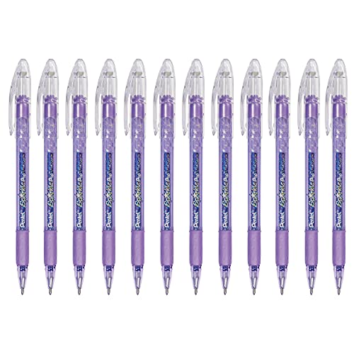 Pentel Sparkle Pop Metallic Gel Pen, (1.0mm) Bold Line, Violet/Blue Ink - K91-DV
