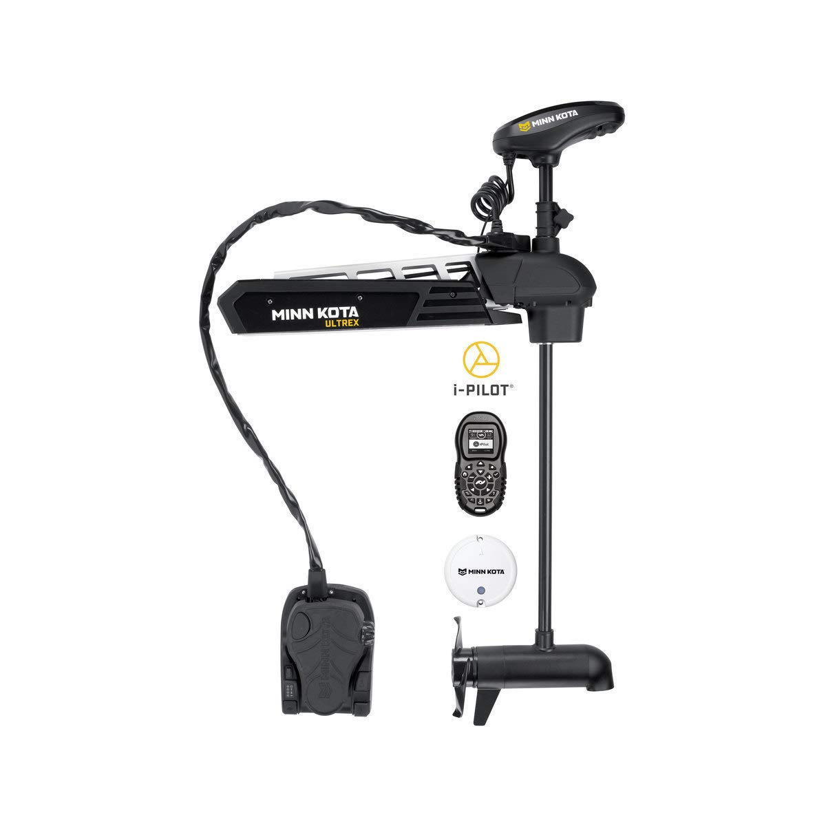 Minn Kota 1368801 Ultrex Freshwater Cable & Electric-steer Bow-Mount Motor with Universal Sonar 2, Digital Maximizer & i-Pilot GPS, 80 lbs Thrust, 52" Shaft